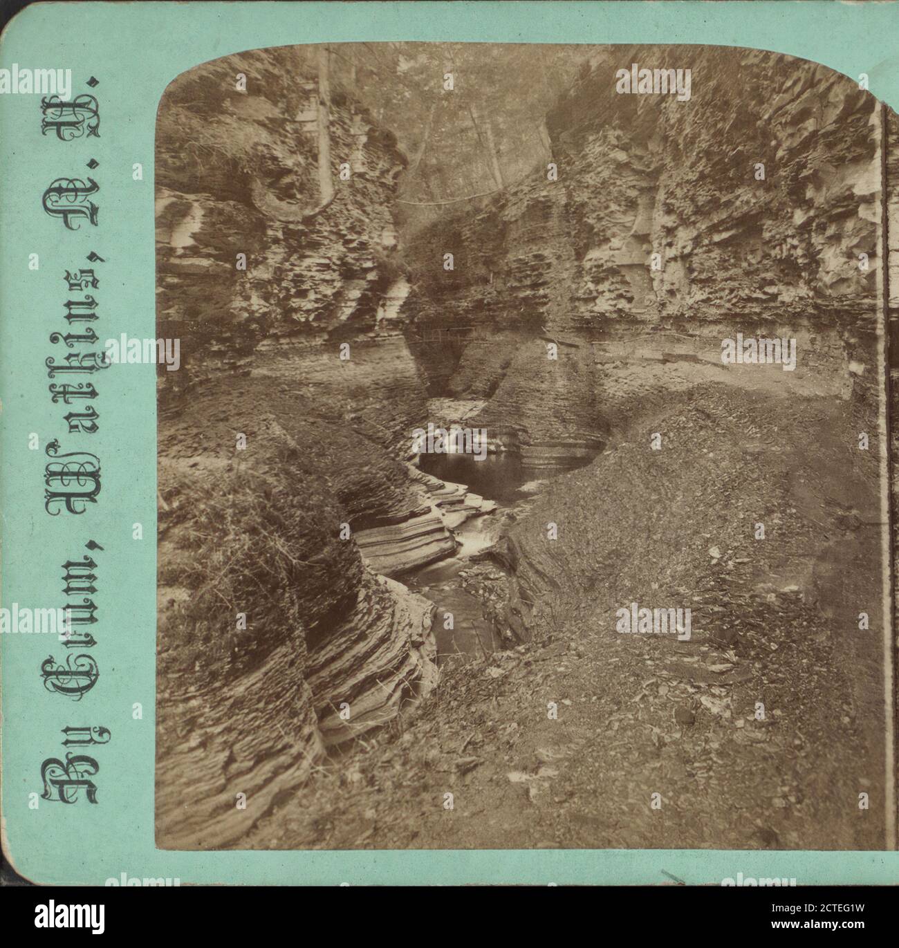 Narrow Pass, Watkins Glen., Crum, R. D. (fl. 1870-1879), New York ...