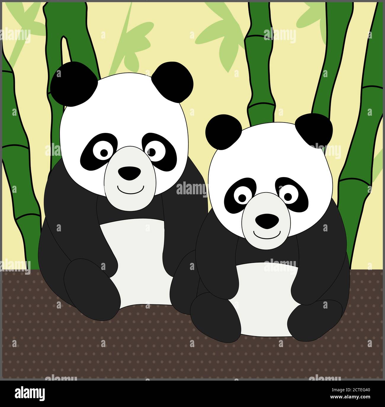 Giant Panda Cartoon Vector Illustration Stock Vector Image & Art - Alamy