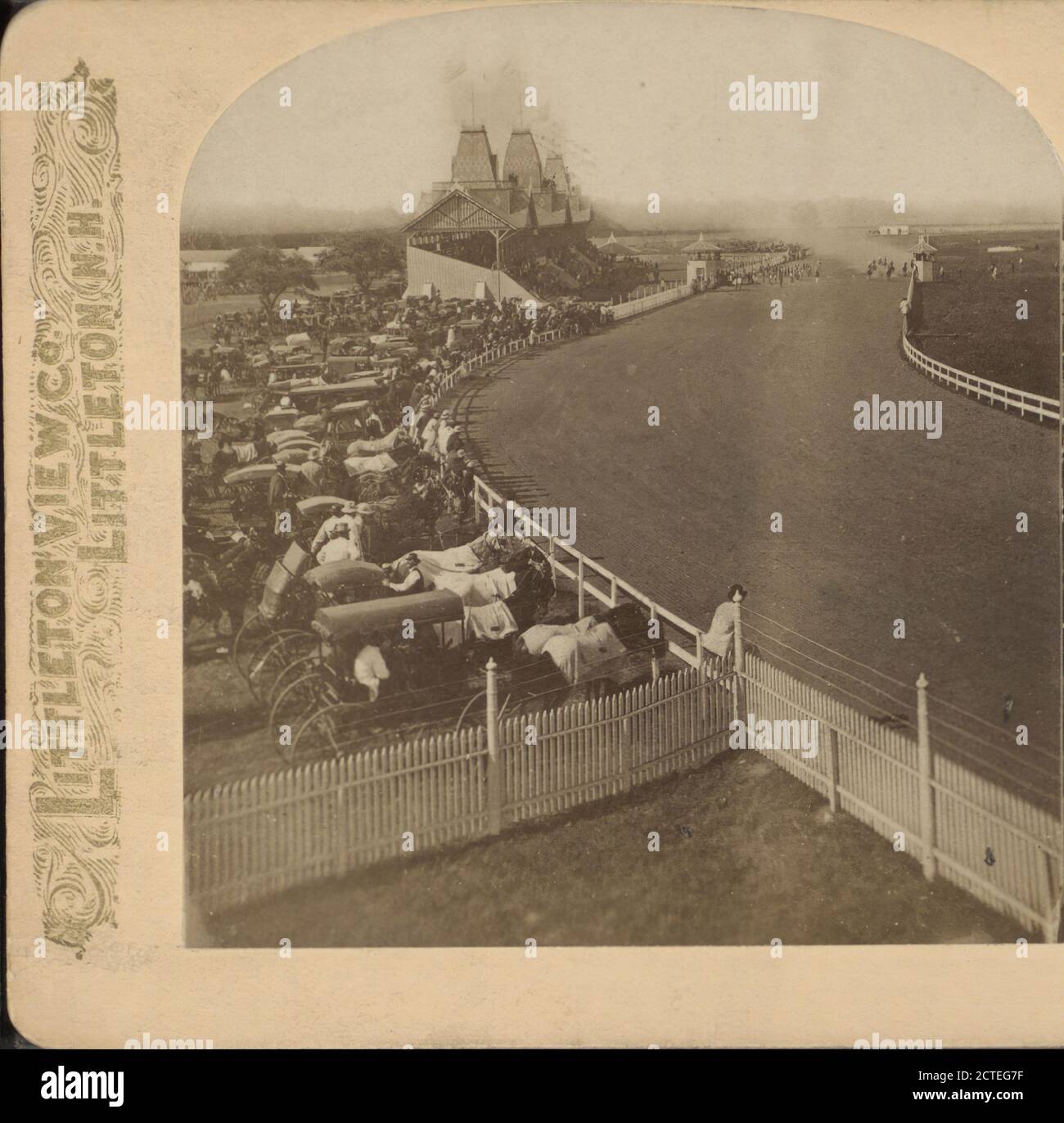 The Race at Mammoth Park, Long Branch, N.J., Littleton View Co ...