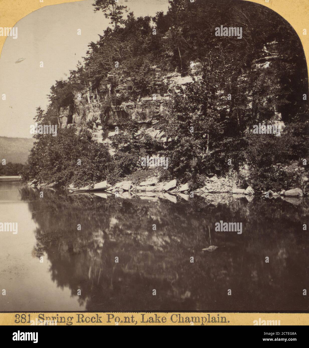 Spring Pock Point, Lake Champlain., New York (State), Champlain, Lake ...