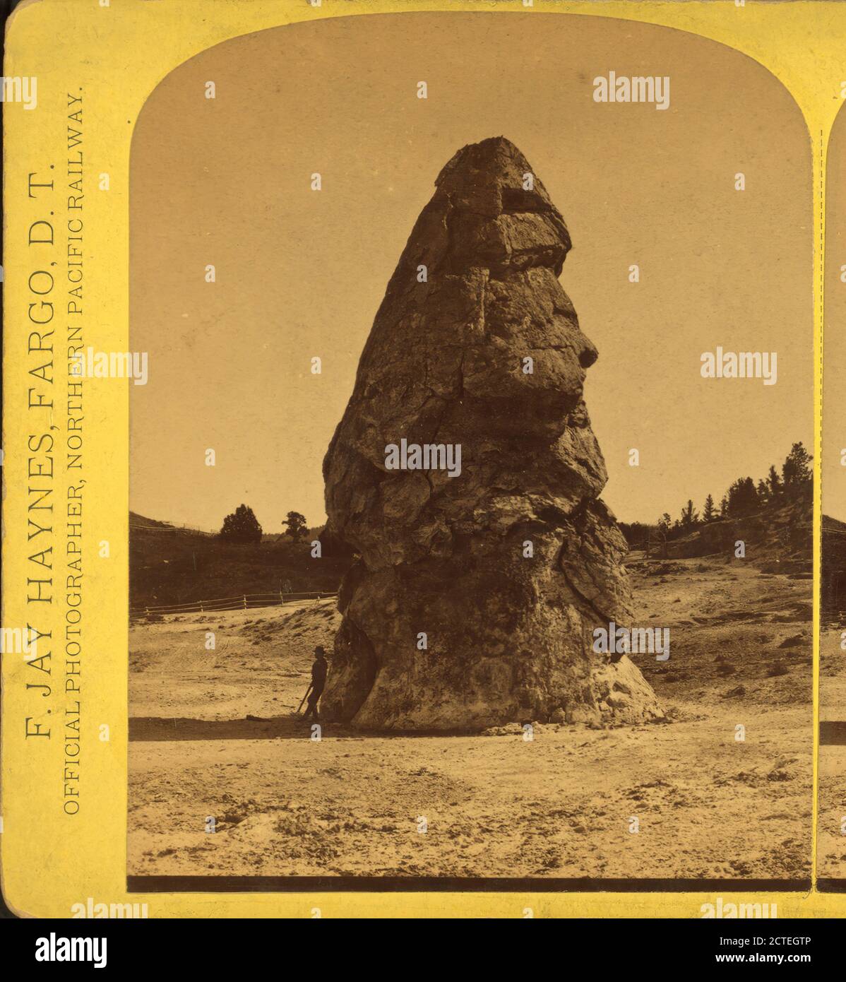Liberty Cap, extinct geyser cone., Haynes, F. Jay (Frank Jay) (1853 ...