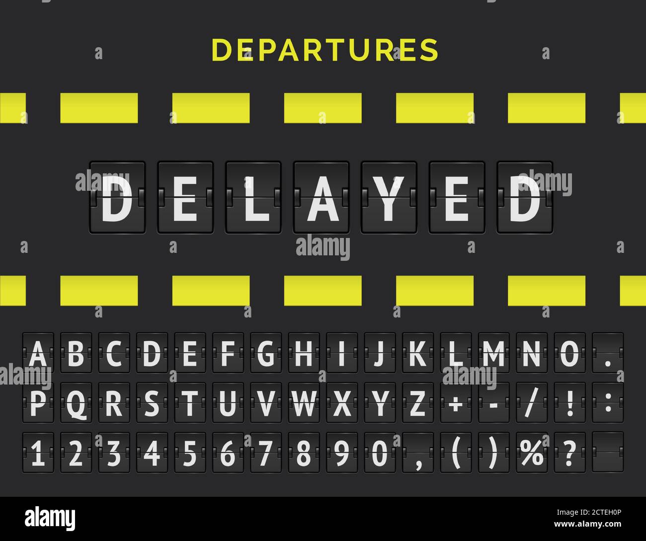 Delayed sign train Stock Vector Images - Alamy