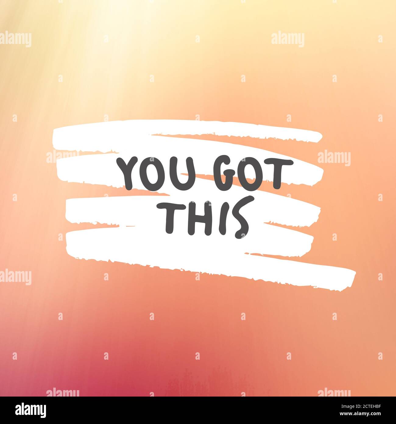Inspirational quote with the text You got this . Message or card ...
