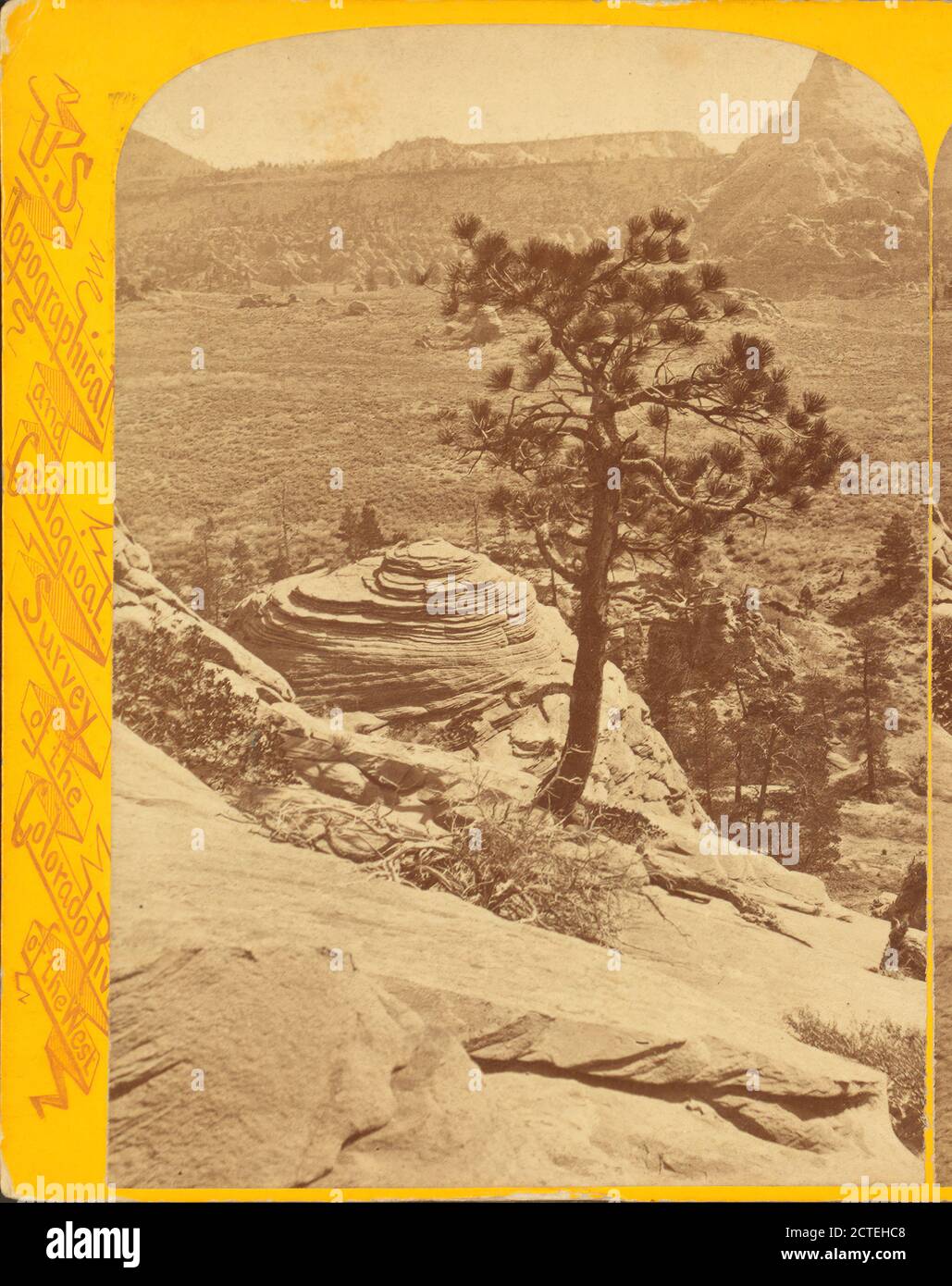 On the Color. plateau, near Zion National Park, Utah., Powell, John ...