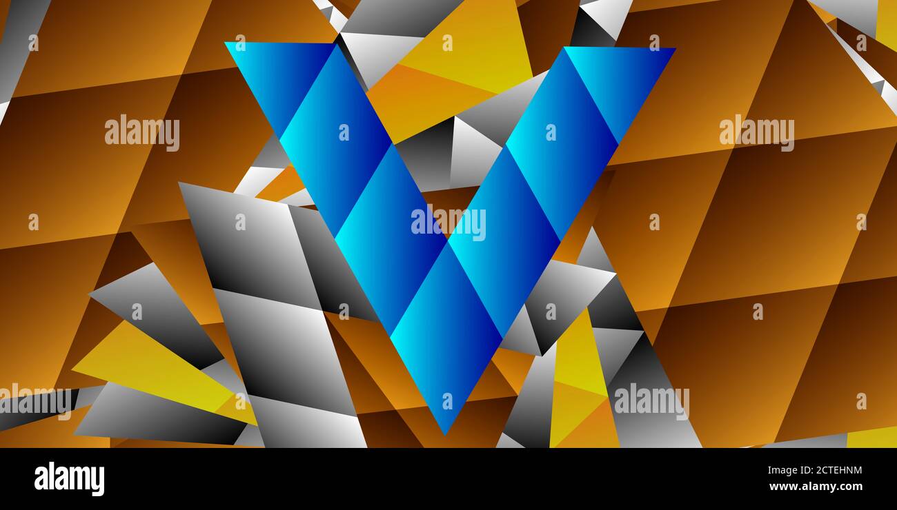 Modern abstract V logo type background illustration Stock Photo - Alamy