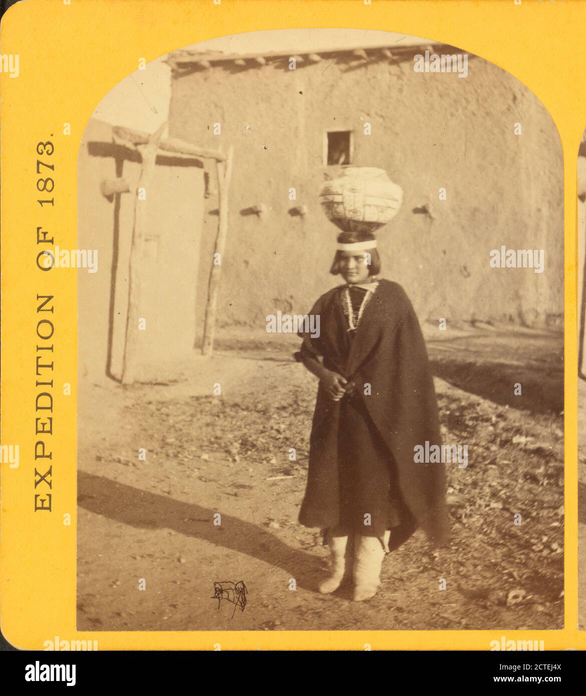 Zuni Indian girl, with water olla., Geographical Surveys West of the ...