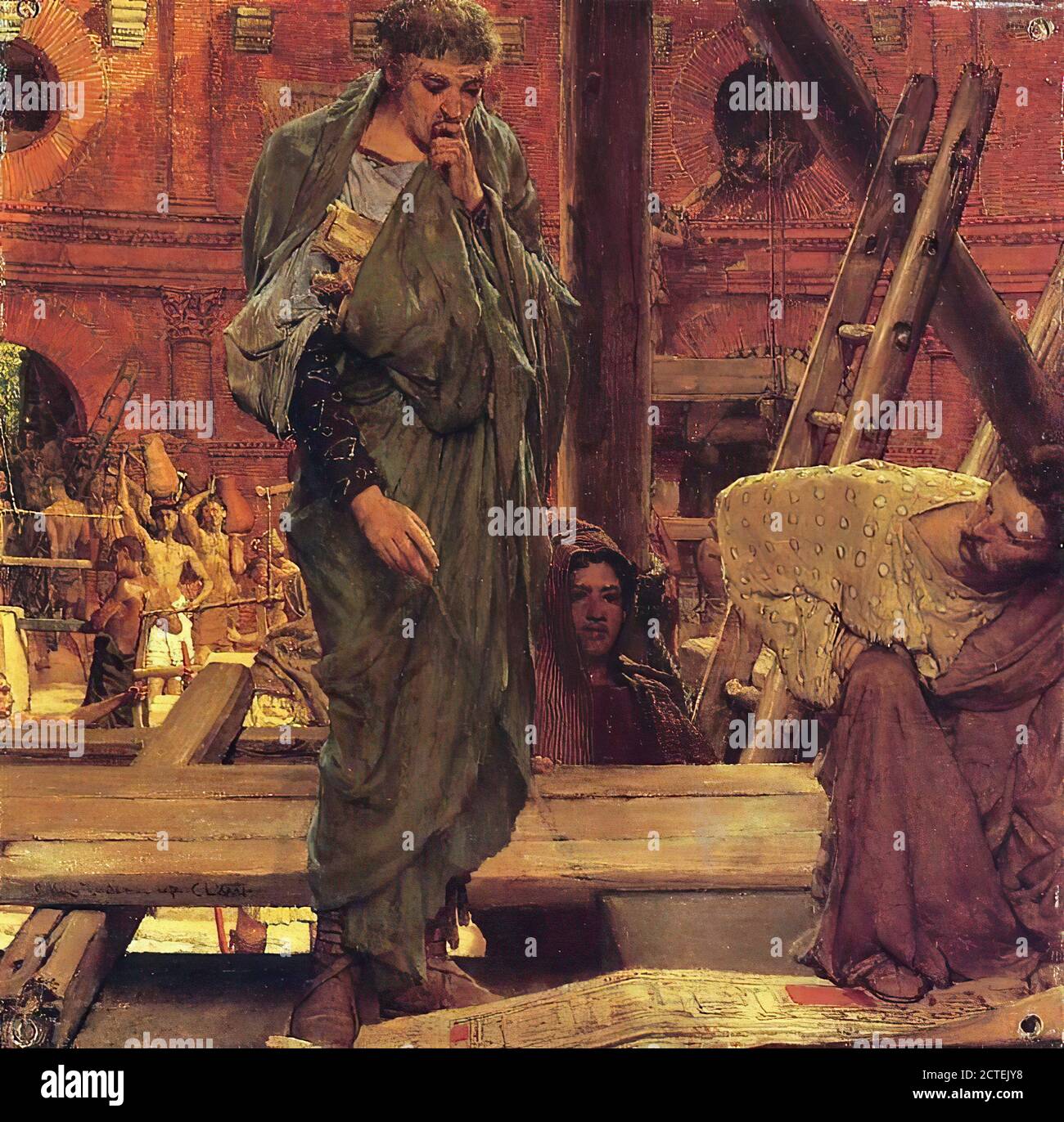 Alma-Tadema Lawrence - Architecture in Ancient Rome - Dutch School ...