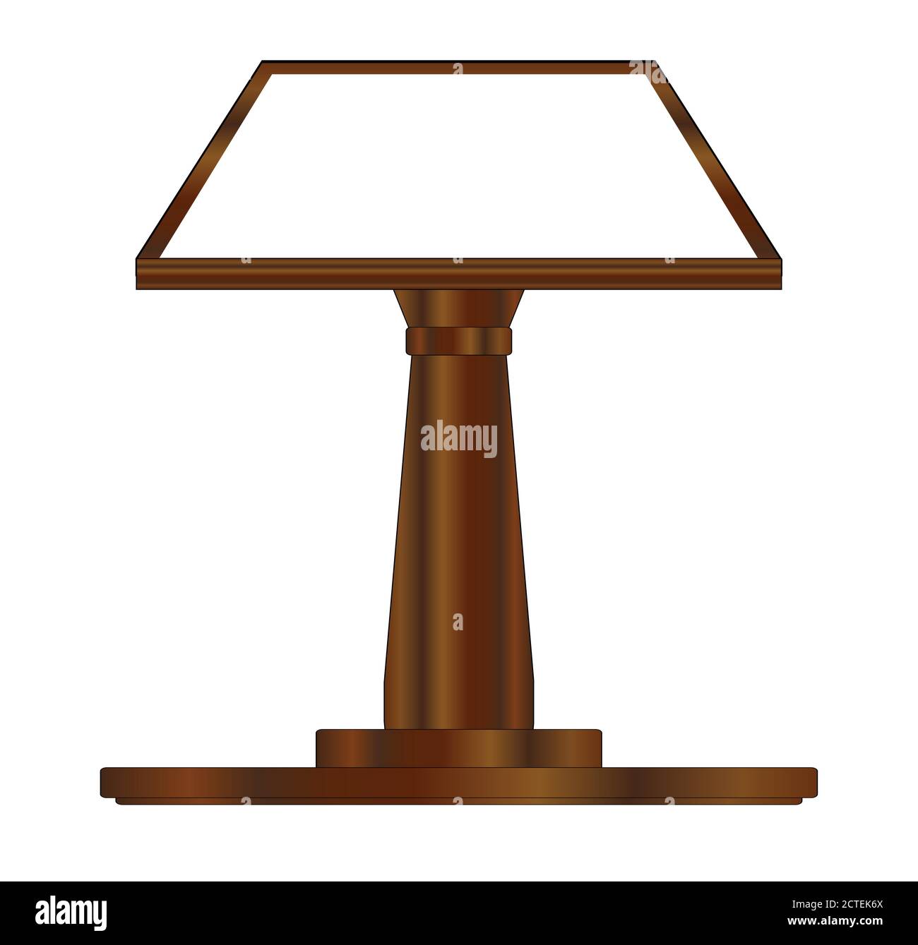 A large pulpit podium with forwards facing table with large copy space ...