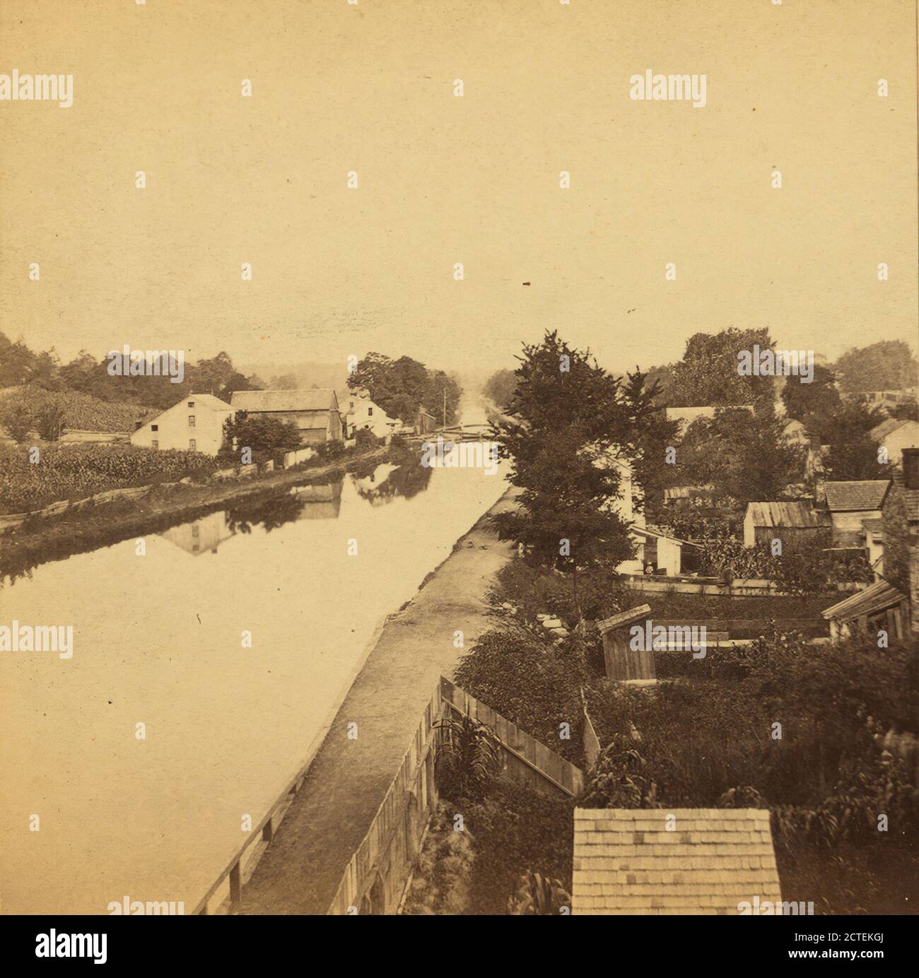 View on the Pennsylvania Canal from Rockwell’s Station on the Pa. R. R ...