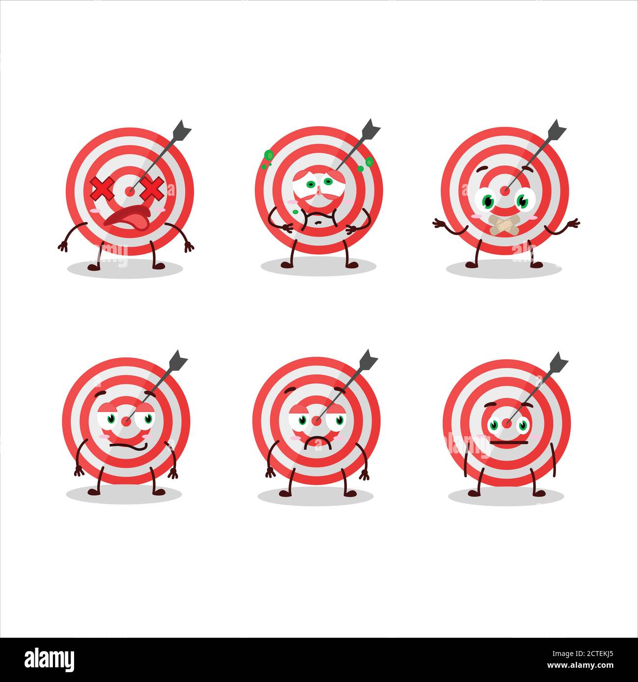 Target cartoon character with in nope expression Stock Vector Image ...