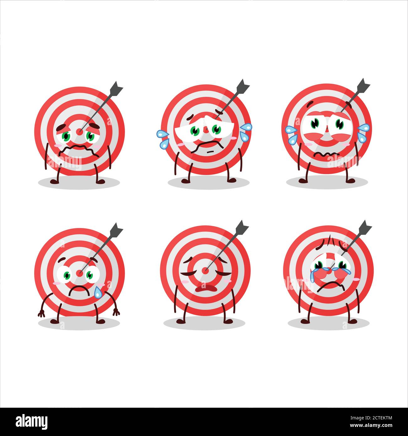 Target cartoon in character with sad expression Stock Vector Image ...