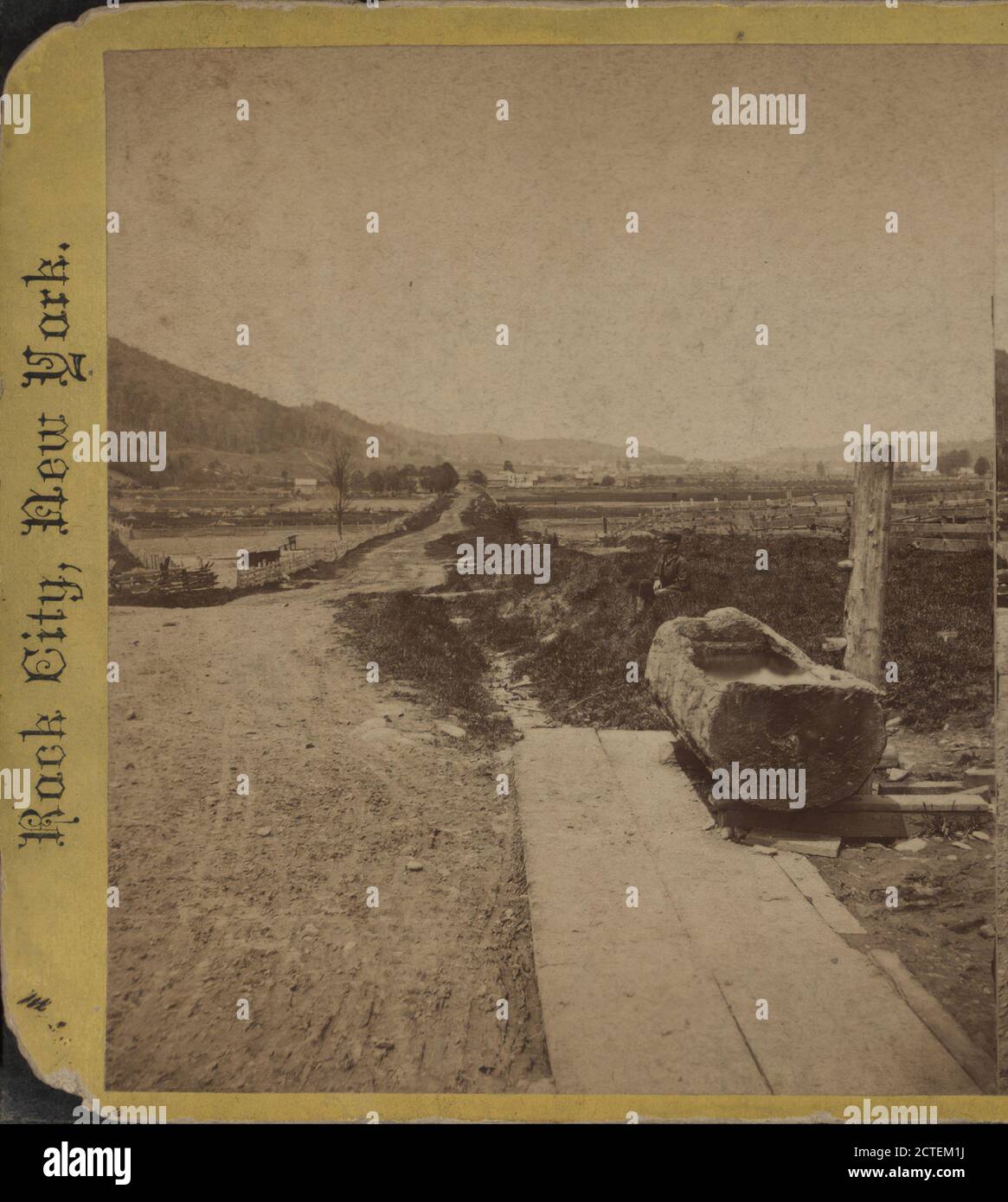 Little Valley Village, from Rock City Road, looking West., E. & H.T ...
