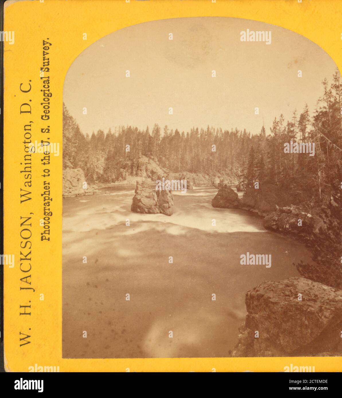 Rapids above the falls of the Yellowstone., Jackson, William Henry ...