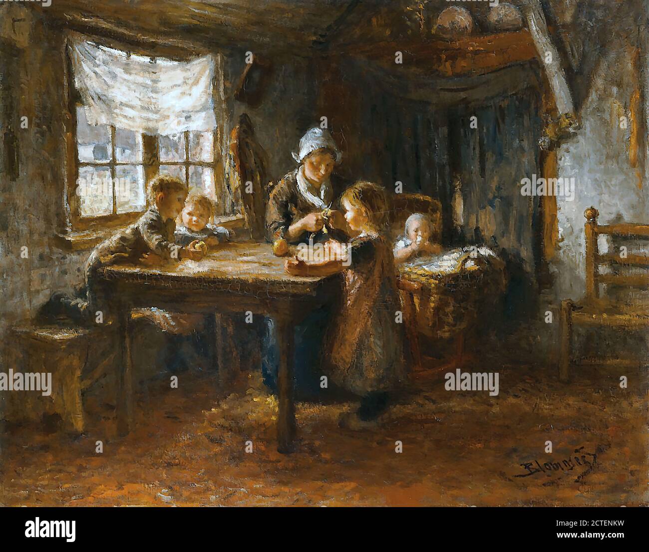 Blommers Bernardus Johannes - the Midday Snack - Dutch School - 19th ...