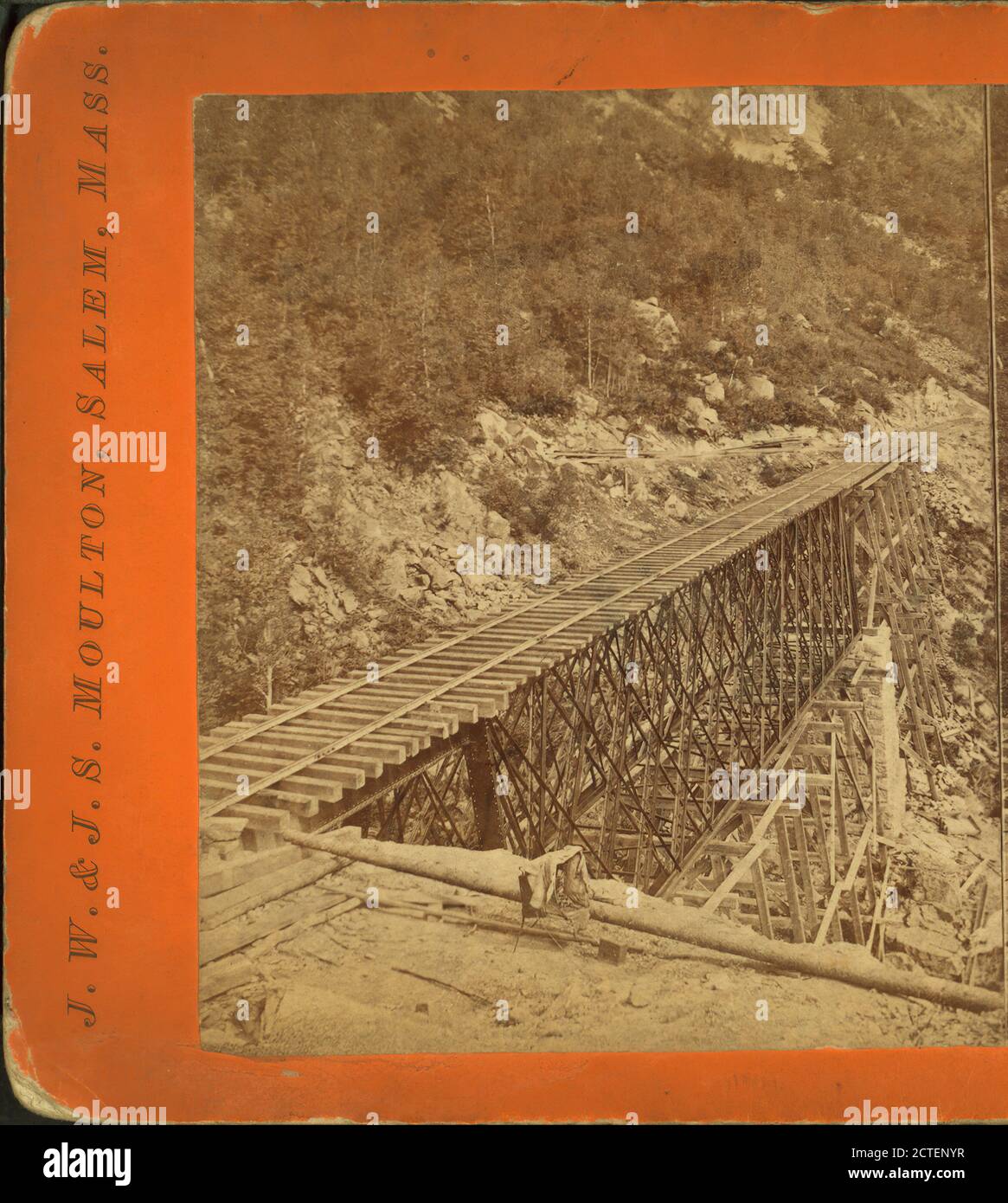 Frankenstein Trestle work. (B) P. & O.R.R., J. W. & J. S. Moulton ...