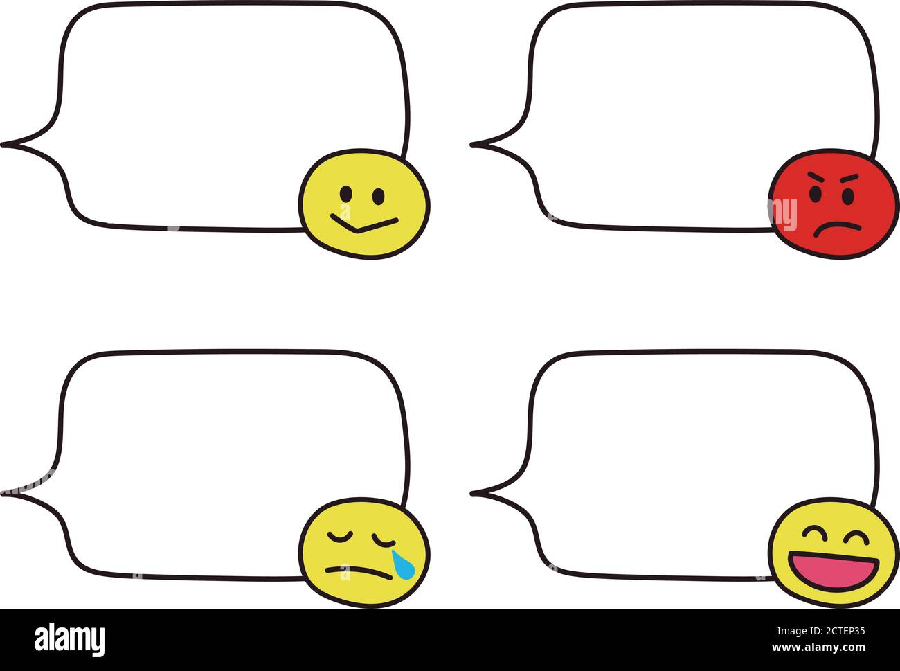 Emoticon vector vectors hi-res stock photography and images - Alamy