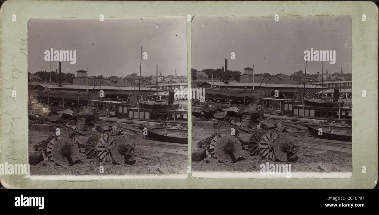 Newburgh Shipyard, 1891., Lock, James G. (James Gardner) (1862-1938 ...