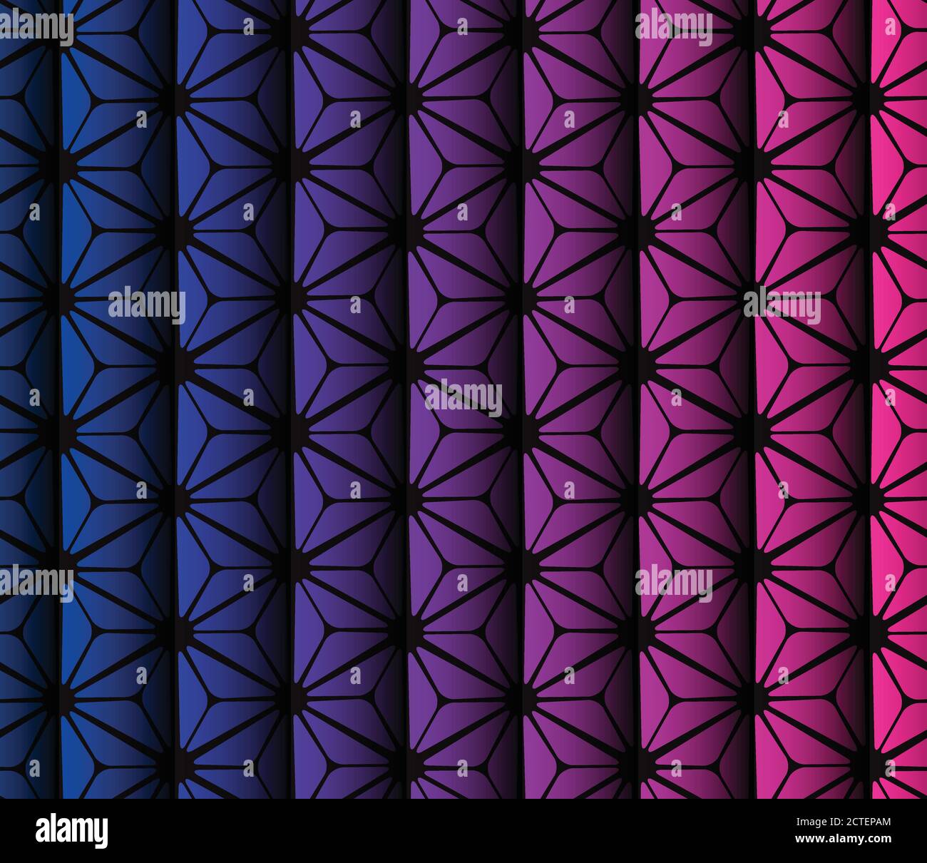 Abstract stained glass background from flowers with gradient background ...