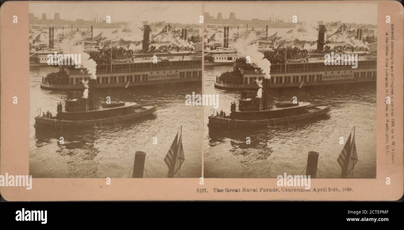 The Great Naval Parade, Centennial. April 28th, 1889., 1889, New York ...