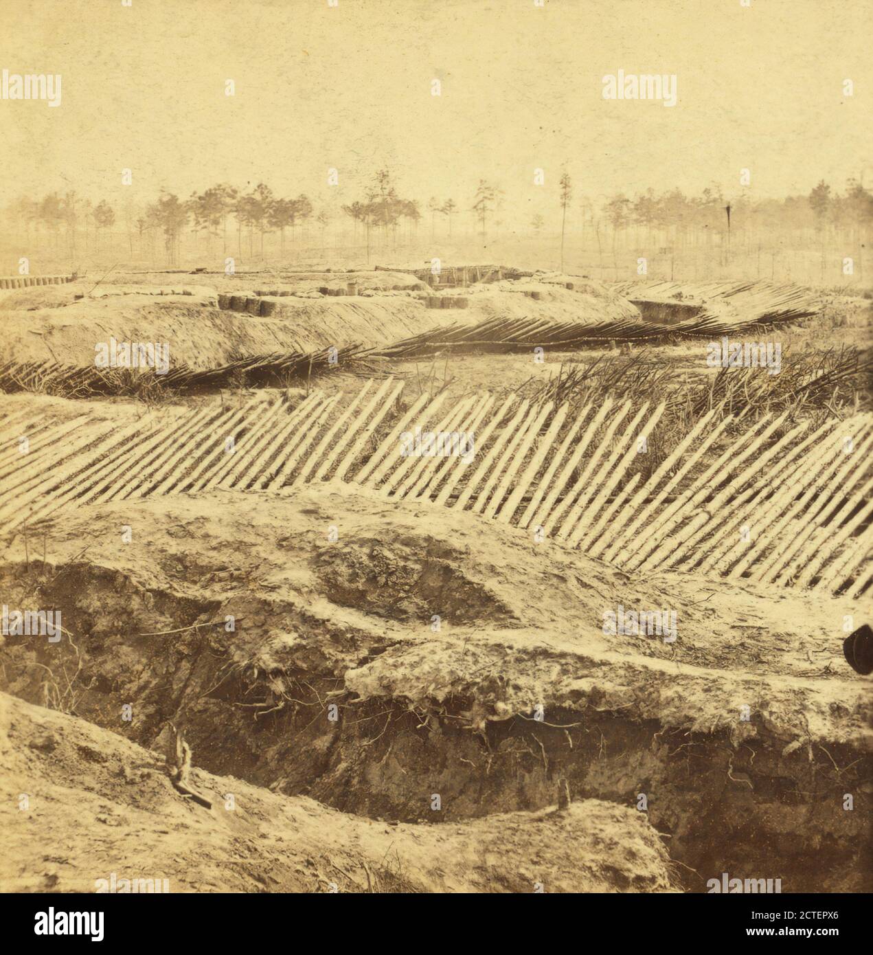 View from the breastworks of Fort Sedgwick, called by the Rebel ...