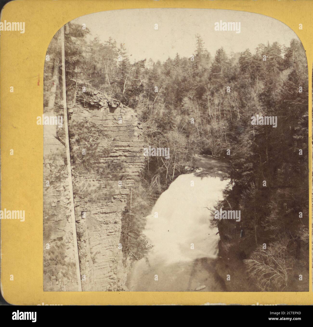 Fall Creek, Second Fall, Ithaca., New York (State), Ithaca (N.Y Stock ...