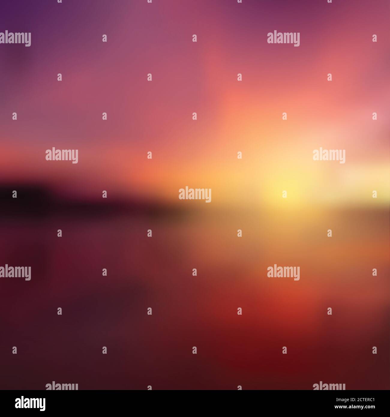 Vector blurred sunrise seascape. Vector background for your design ...