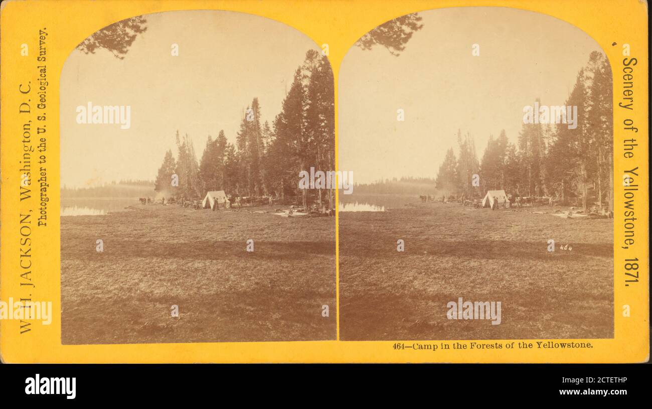 Extinct geyser, east fork of the Yellowstone., Jackson, William Henry ...