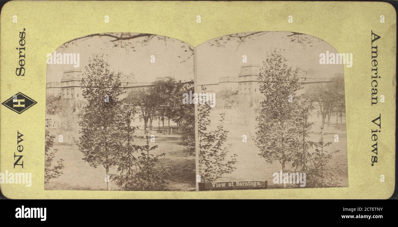 View at Saratoga., 1865, New York (State), Saratoga Springs, Saratoga ...