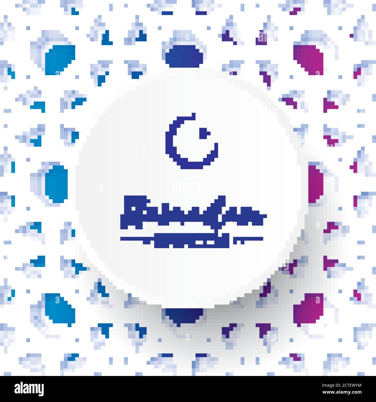 Origami Ramadan Kareem Greeting card. Paper cut arabic arabesque Window ...