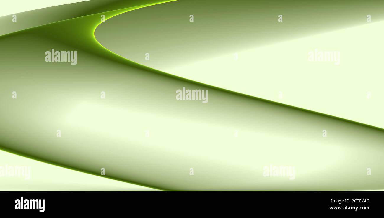 Abstract background - green twisted stripes on green background - 2D ...