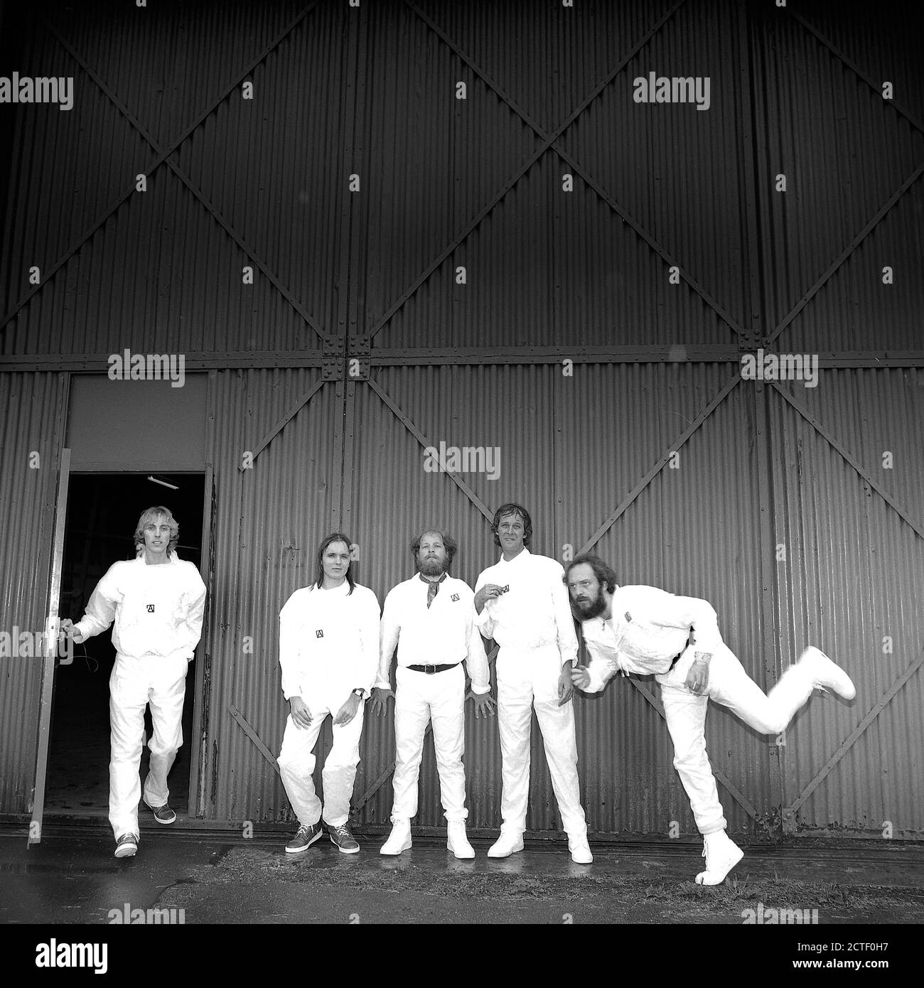 Members of British Rock band Jethro Tull 1980 Ian Anderson,Dave Pegg ...