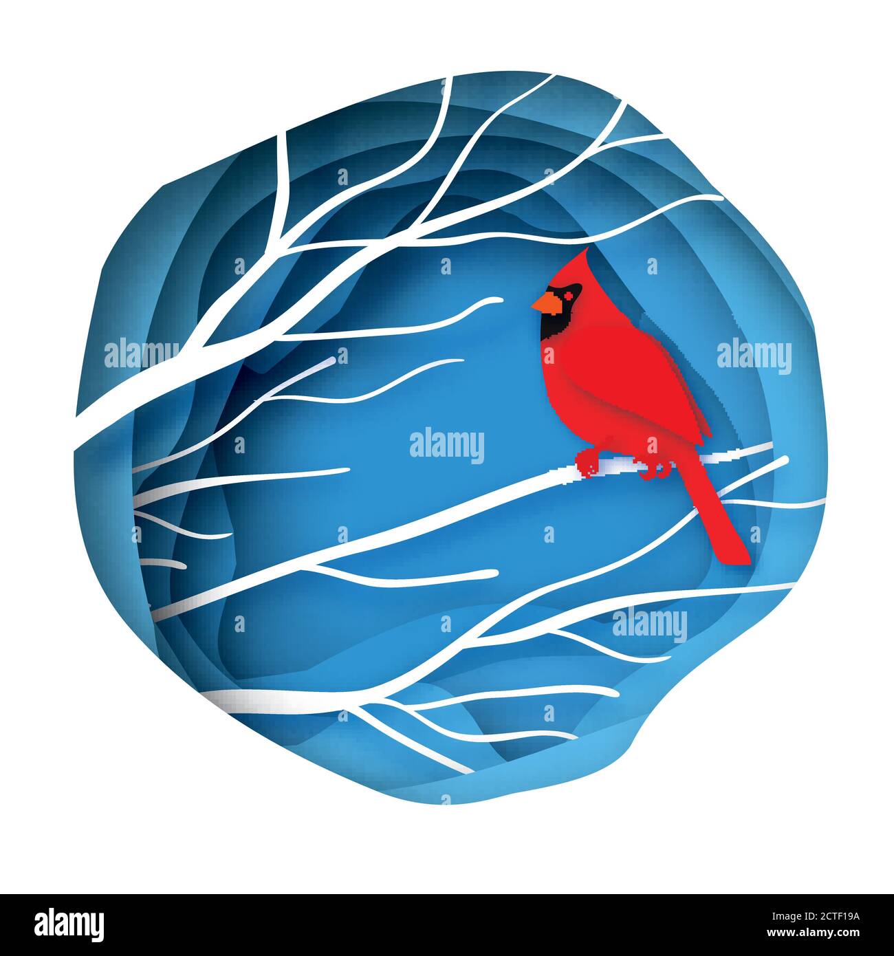 Tree fall on snowy Stock Vector Images - Alamy