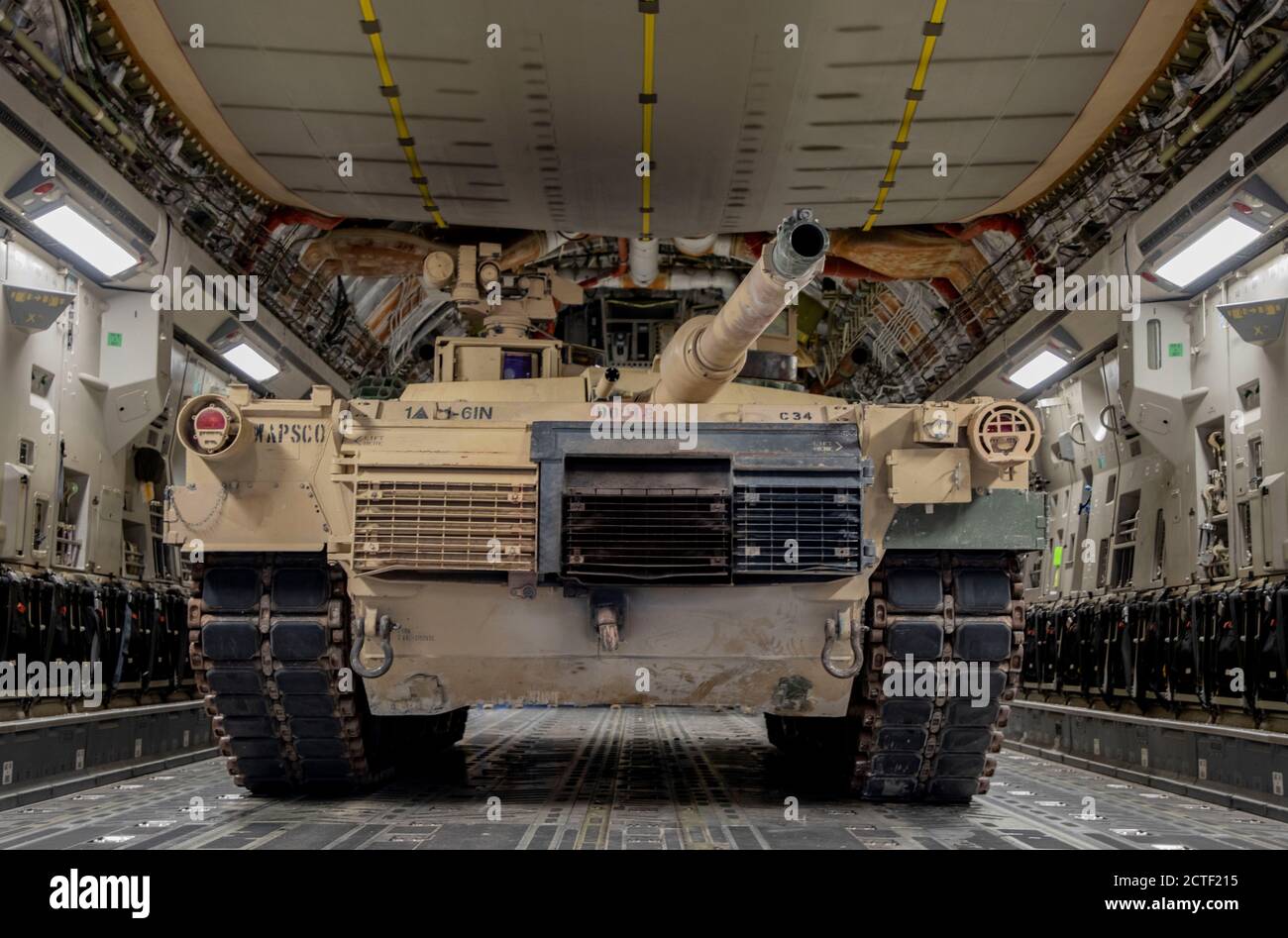 An M1A2 Abrams Tank, assigned to 1st Battalion, 6th Infantry Regiment ...