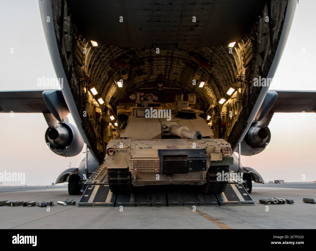 An M1A2 Abrams Tank, assigned to 1st Battalion, 6th Infantry Regiment ...