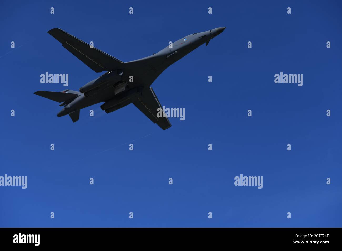 A B-1B Lancer assigned to the 28th Bomb Wing takes off for Exercise ...