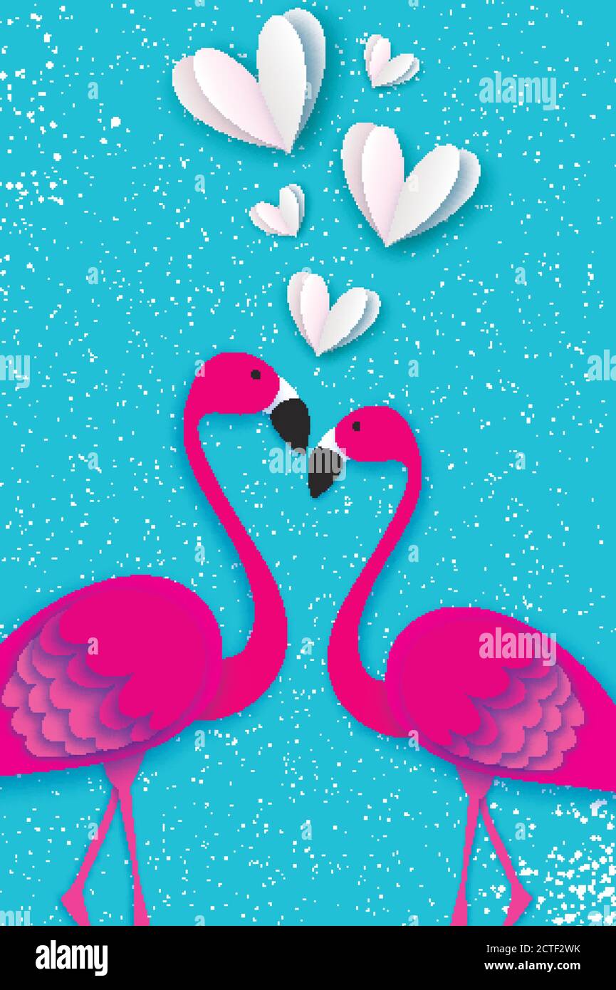 Flamingos In Love