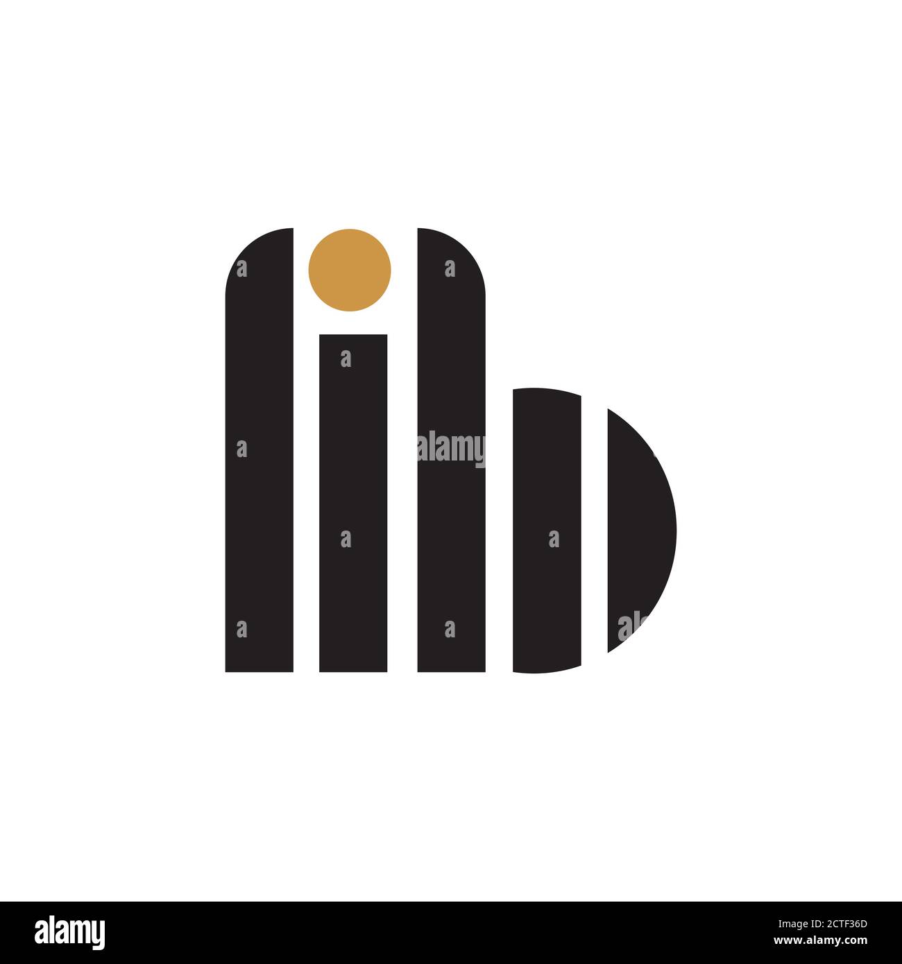 Initial letter ib logo or bi logo vector design template Stock Vector ...