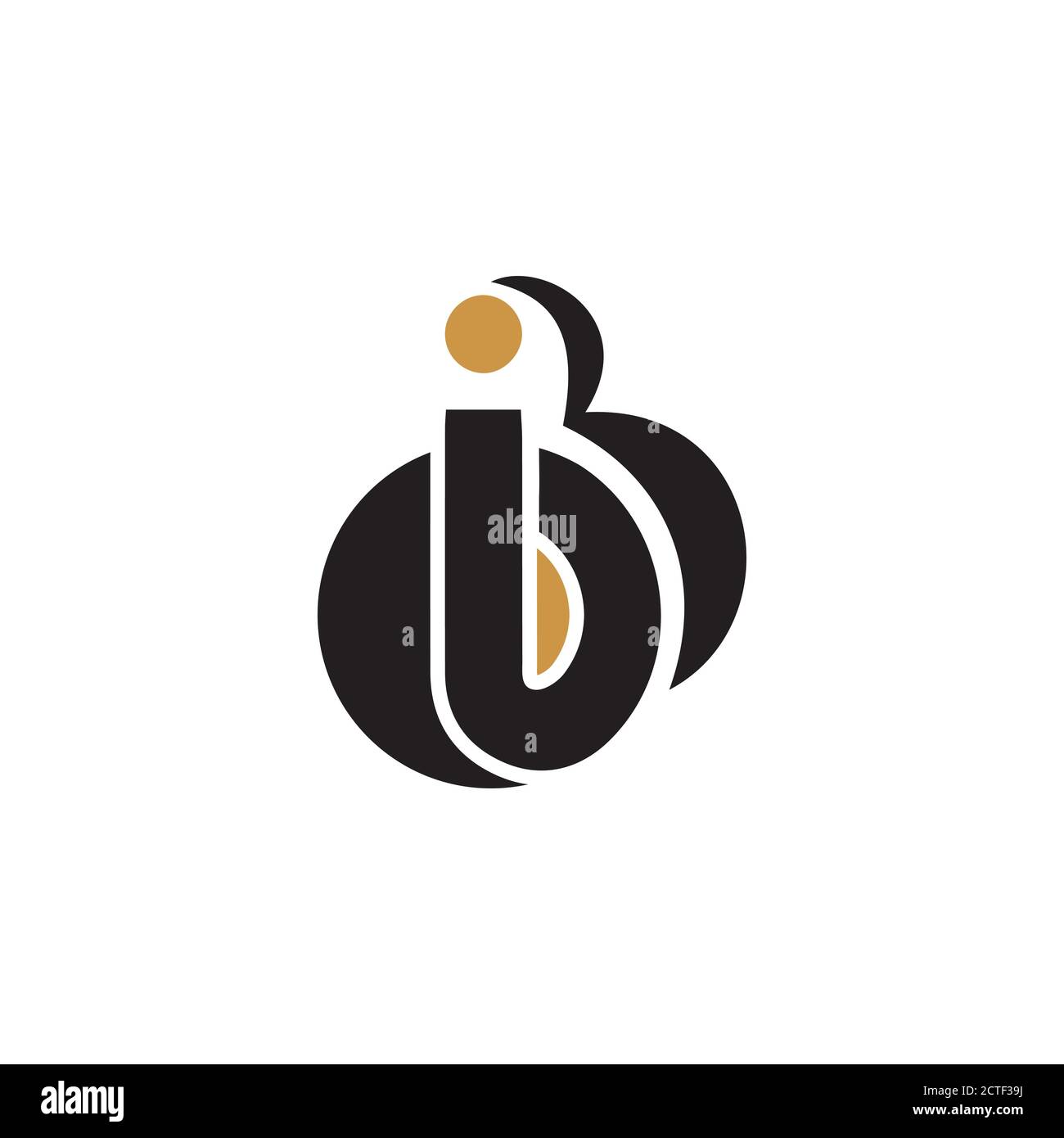 Initial letter ib logo or bi logo vector design template Stock Vector ...