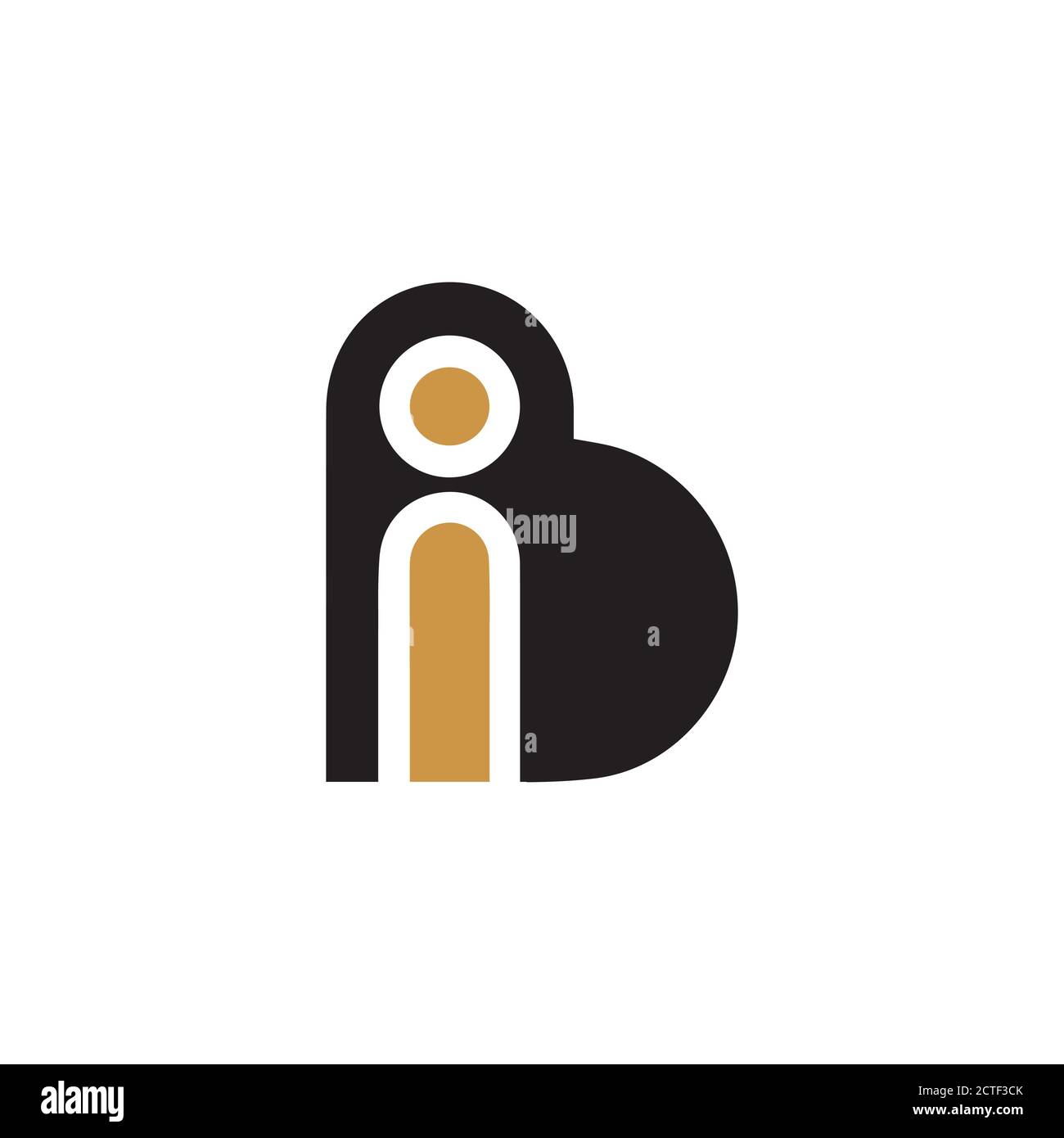 Initial letter ib logo or bi logo vector design template Stock Vector ...
