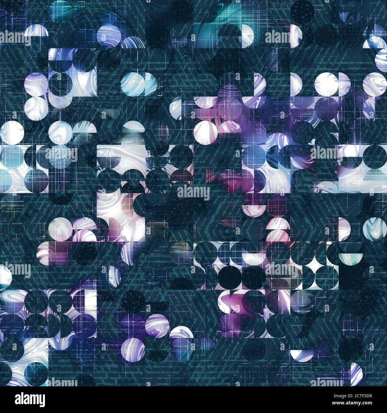 Lux navy and white iridescent geo seamless pattern Stock Photo - Alamy