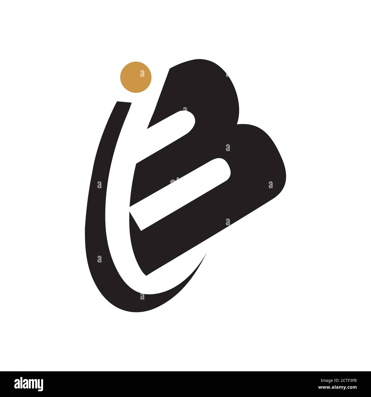 Initial letter ib logo or bi logo vector design template Stock Vector ...