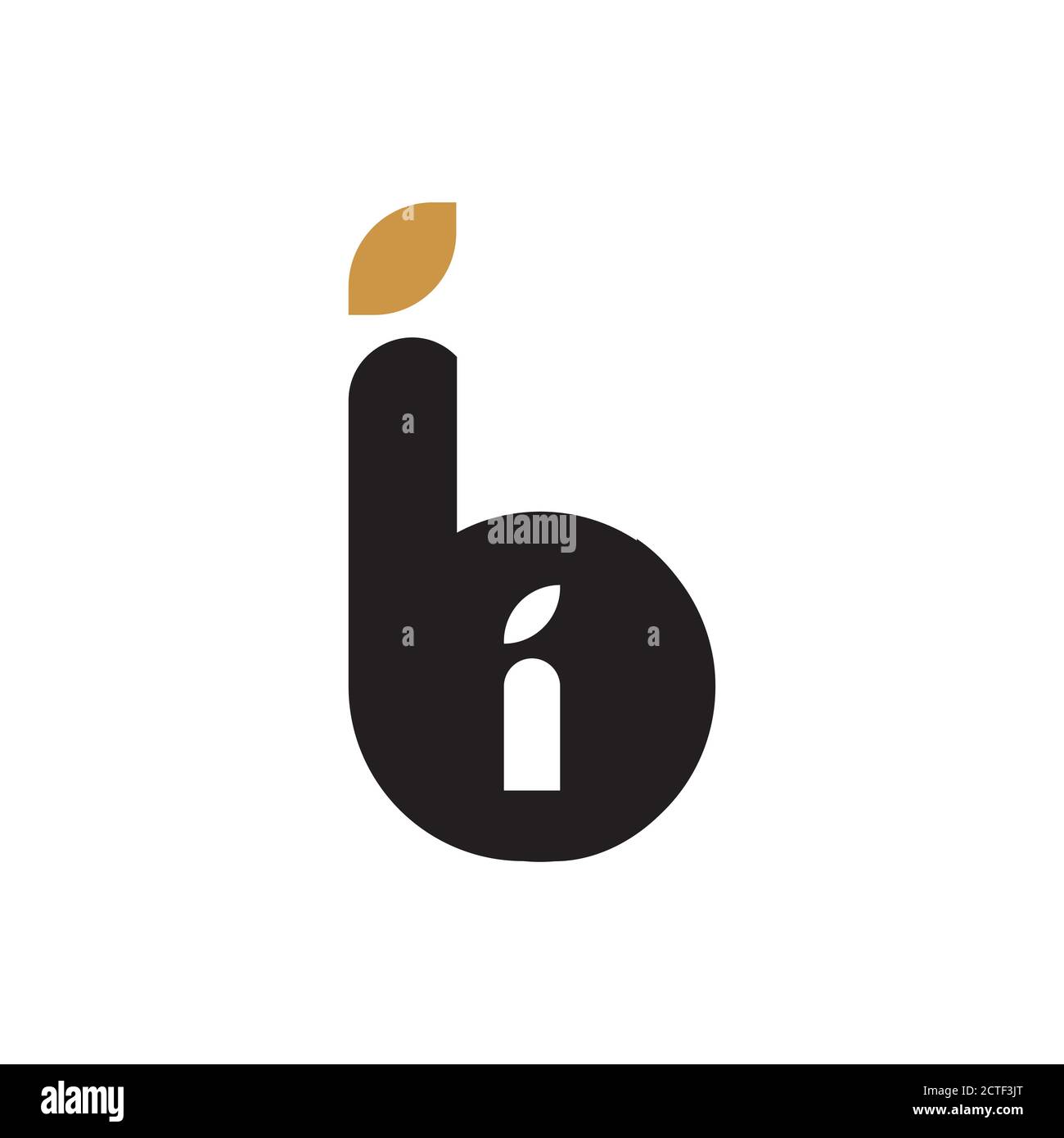Initial letter ib logo or bi logo vector design template Stock Vector ...
