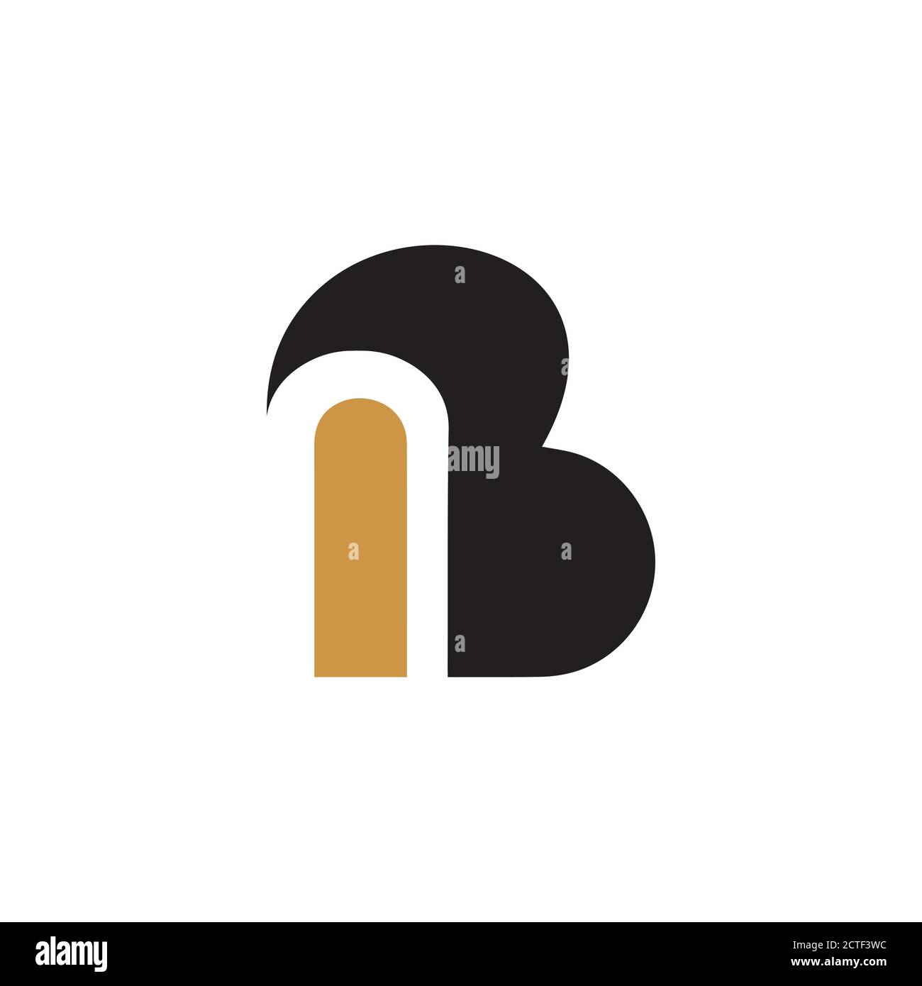Initial letter ib logo or bi logo vector design template Stock Vector ...