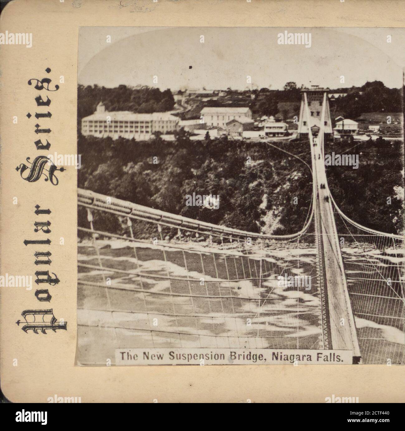The new suspension bridge, Niagara Falls., New York (State), Niagara ...