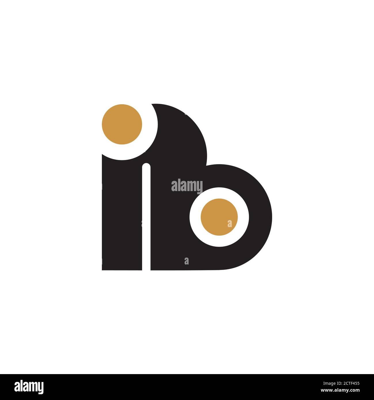 Initial letter ib logo or bi logo vector design template Stock Vector ...