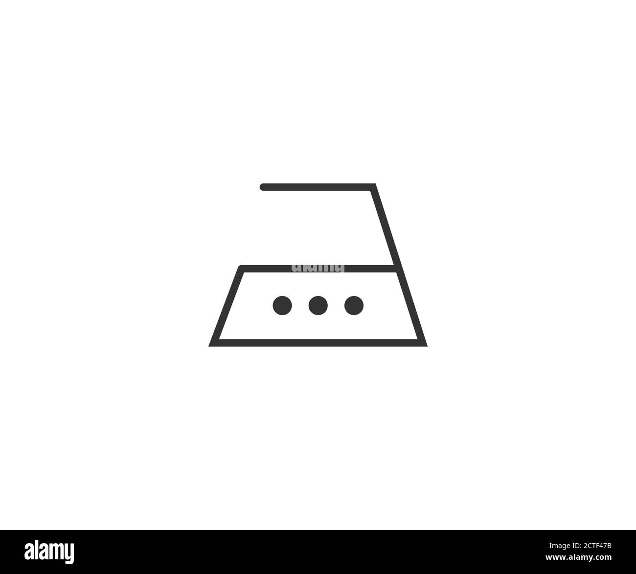 Vector illustration, flat design. Care, iron ironing washing icon Stock ...