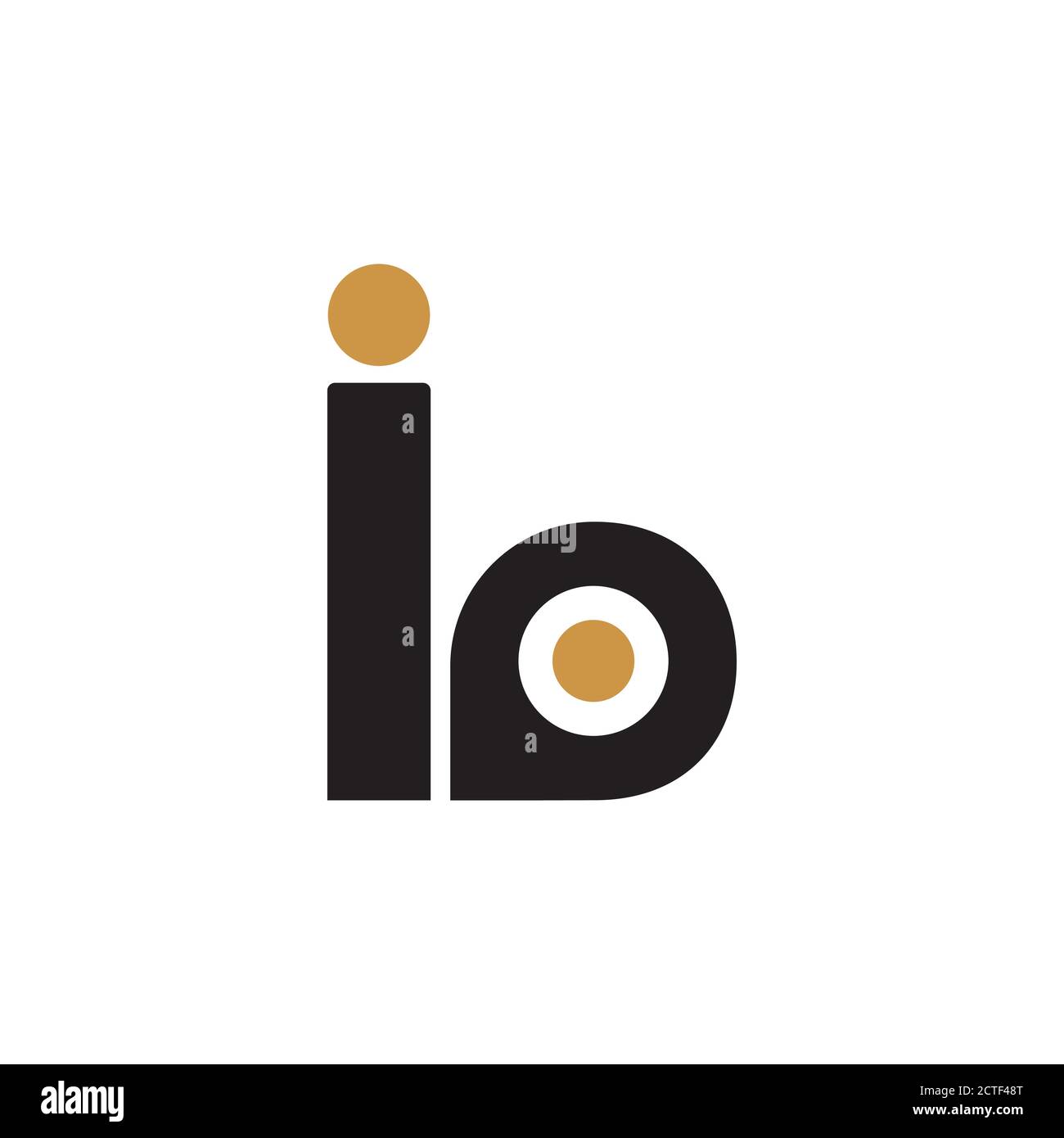 Initial letter ib logo or bi logo vector design template Stock Vector ...