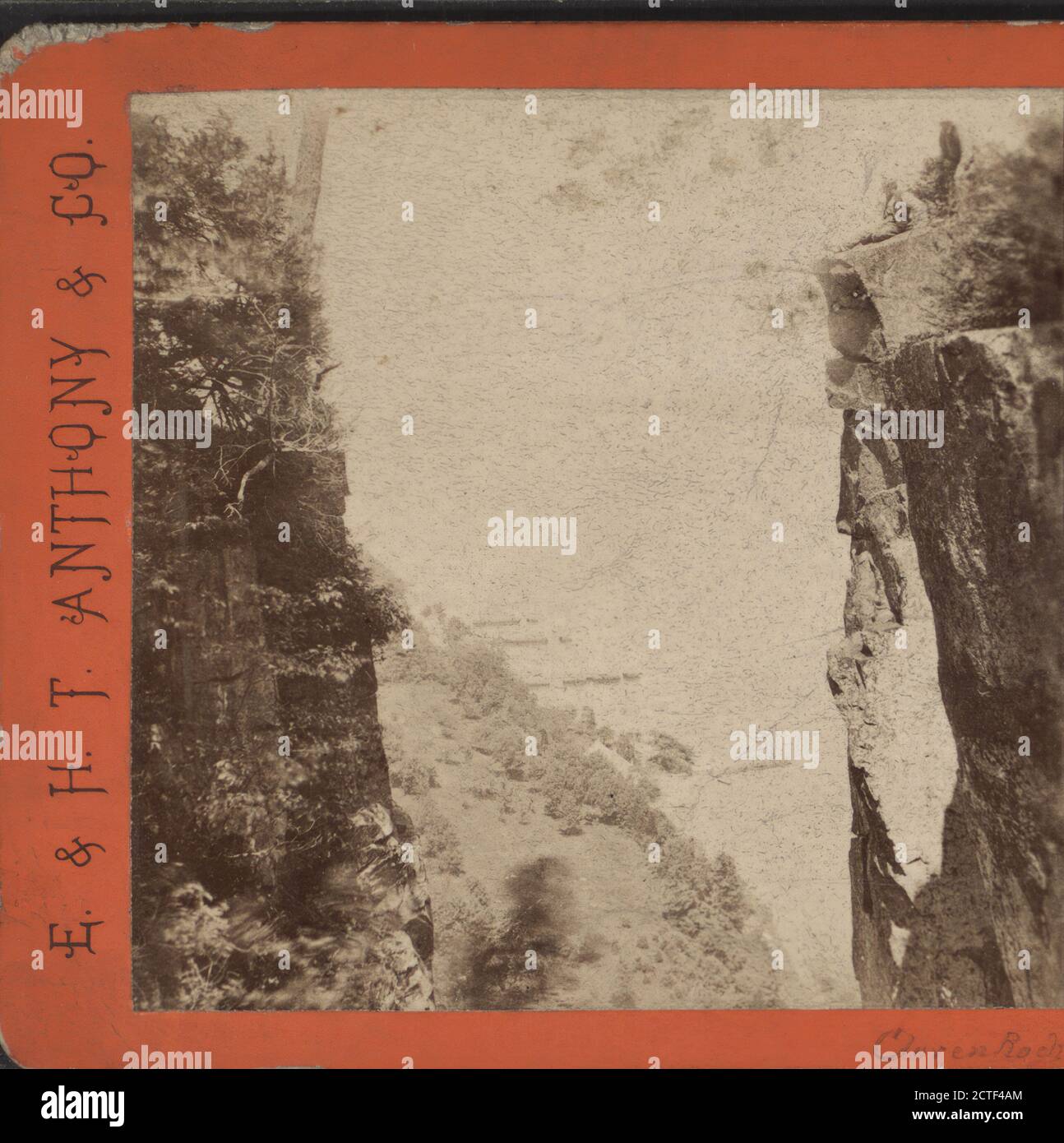 Cloven Rocks in the Palisades, in the Hudson River., E. & H.T. Anthony ...