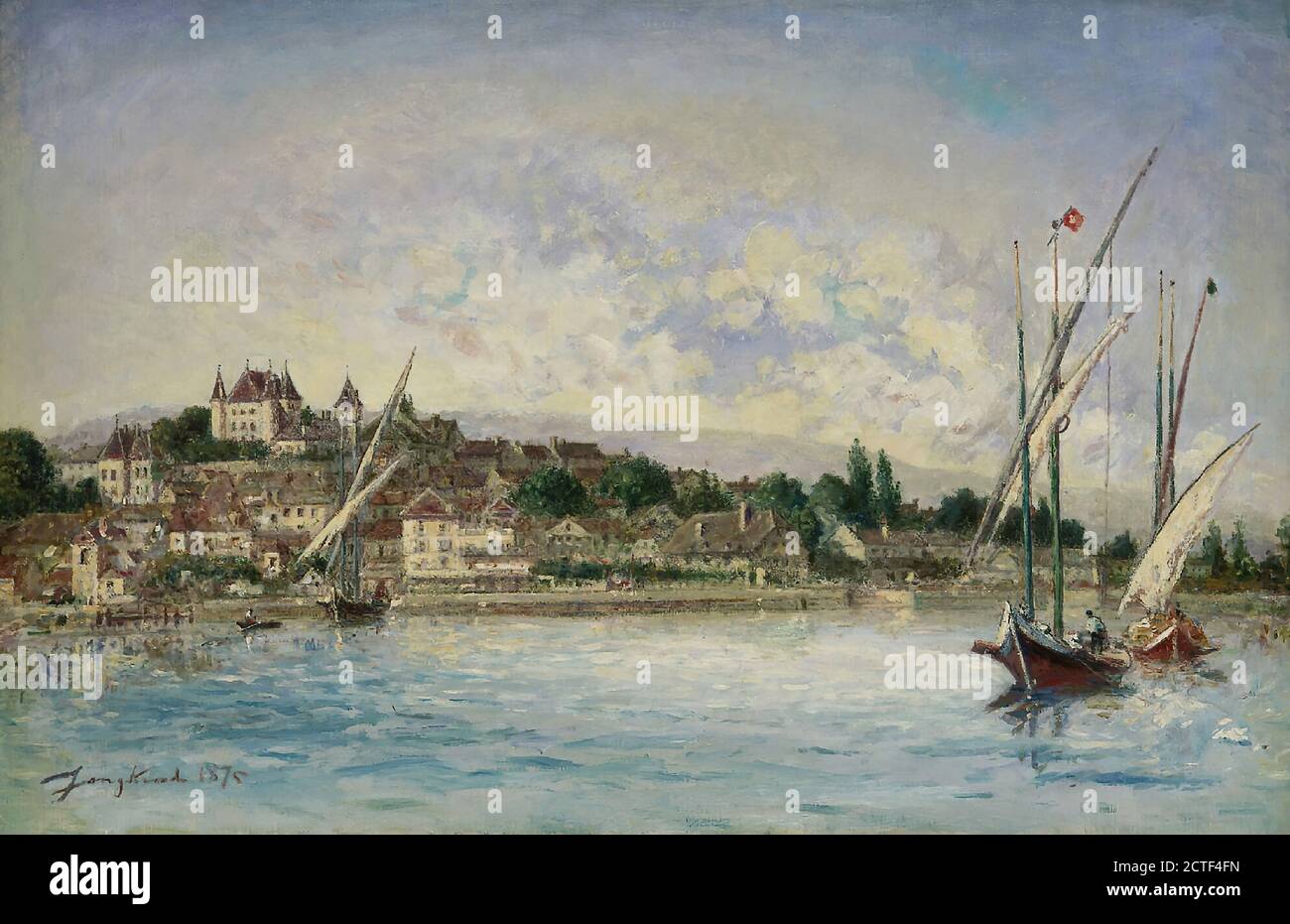 Jongkind Johan Barthold - Landscape from Lake Leman to Nyon - Dutch ...