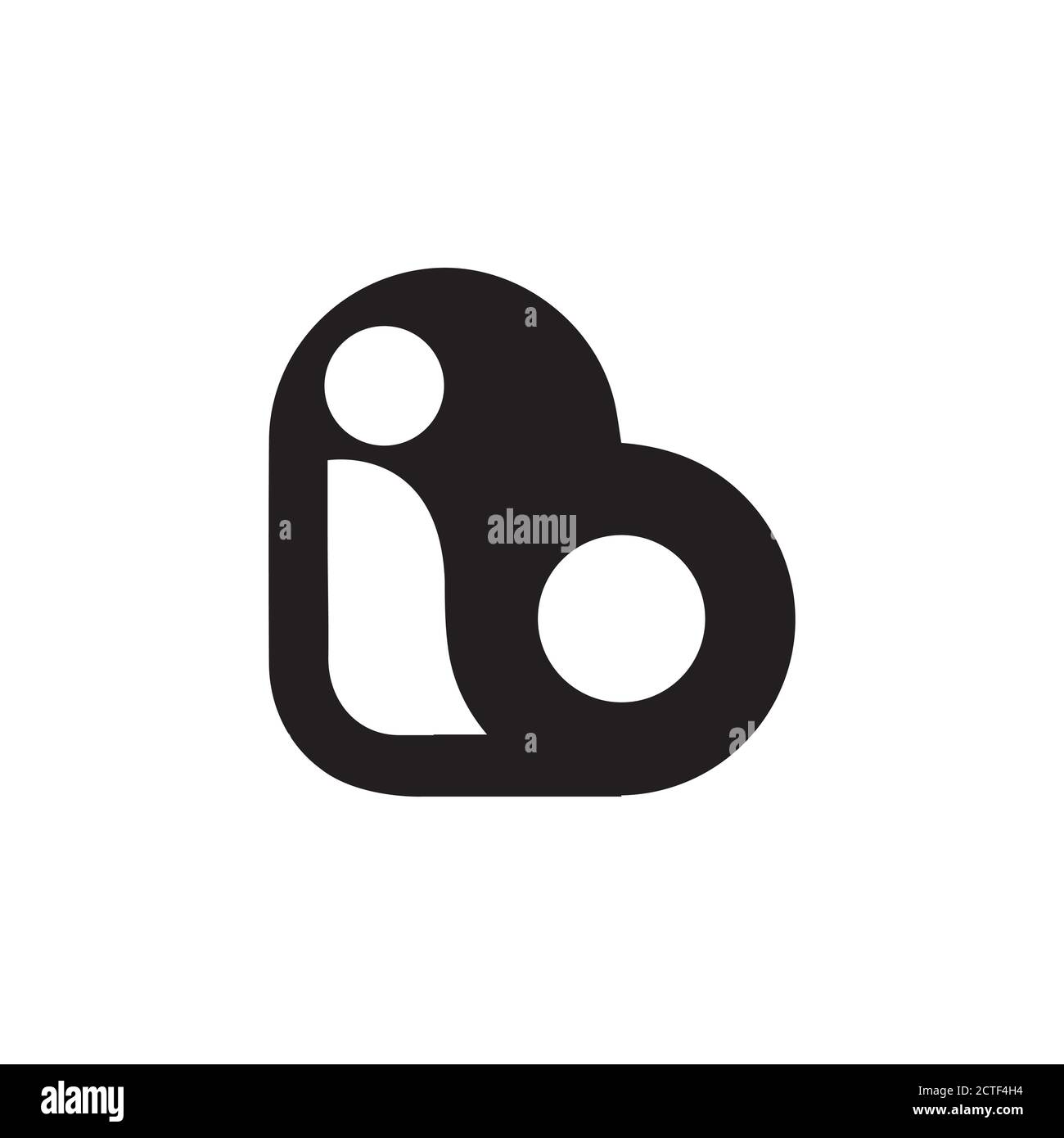 Initial letter ib logo or bi logo vector design template Stock Vector ...